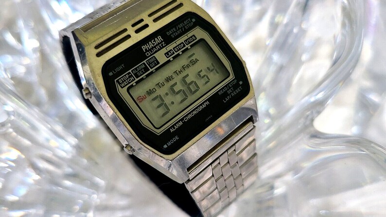 Vintage Phasar Y709-4089 Digital Quartz Men's Watch - Etsy