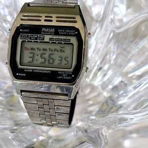 Vintage Phasar Y709-4089 Digital Quartz Men's Watch - Etsy