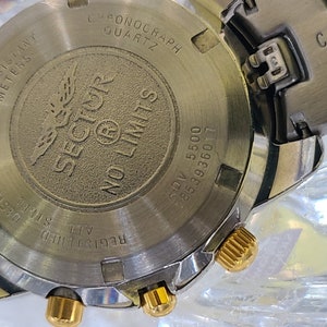 Rare SECTOR ADV 5500 Chronograph Alarm 12 Jewels Men's Quartz Watch - Etsy