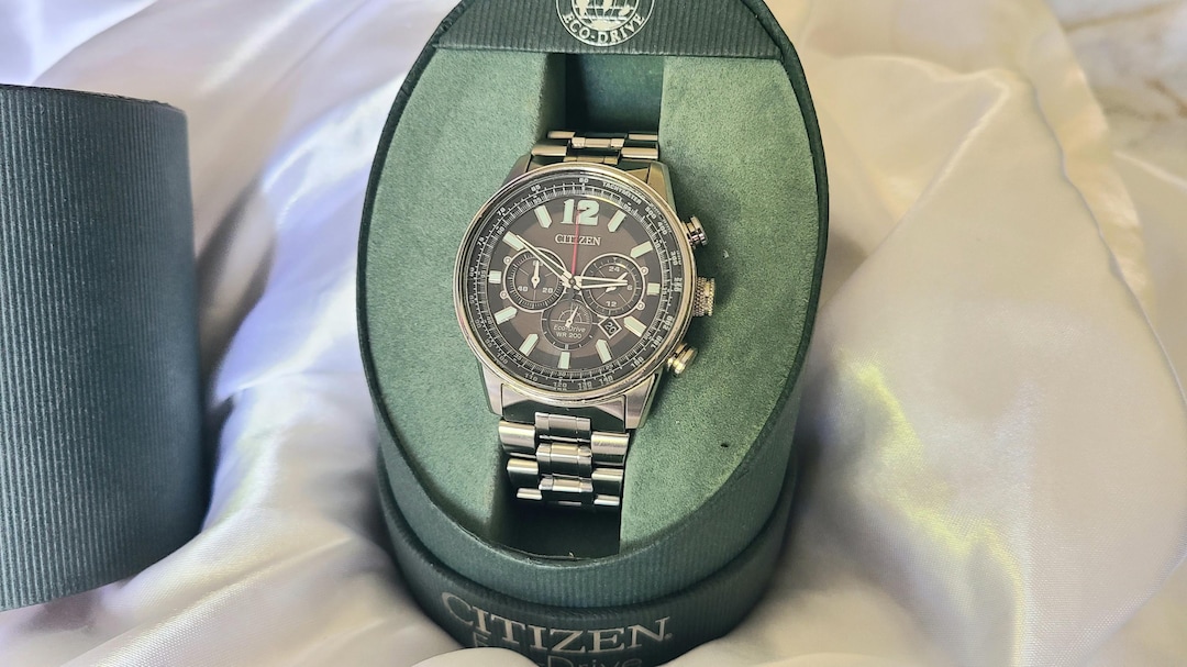 Men's Citizen Ecodrive Nighthawk Chronograph Watch B620-S111692 WR200 ...