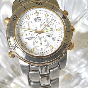 Rare SECTOR ADV 5500 Chronograph Alarm 12 Jewels Men's Quartz Watch - Etsy
