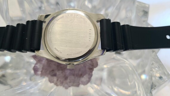 Vintage Citizen Quartz Day /Date WR50 Black 24hr Dial… - Gem