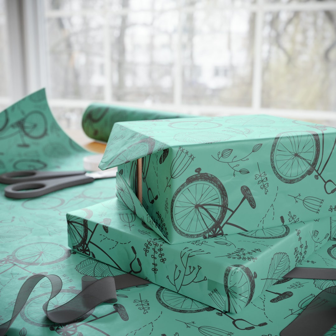 Aspen and Bicycle Gift Wrap, Colorado Cycling Beautiful Boutique ...