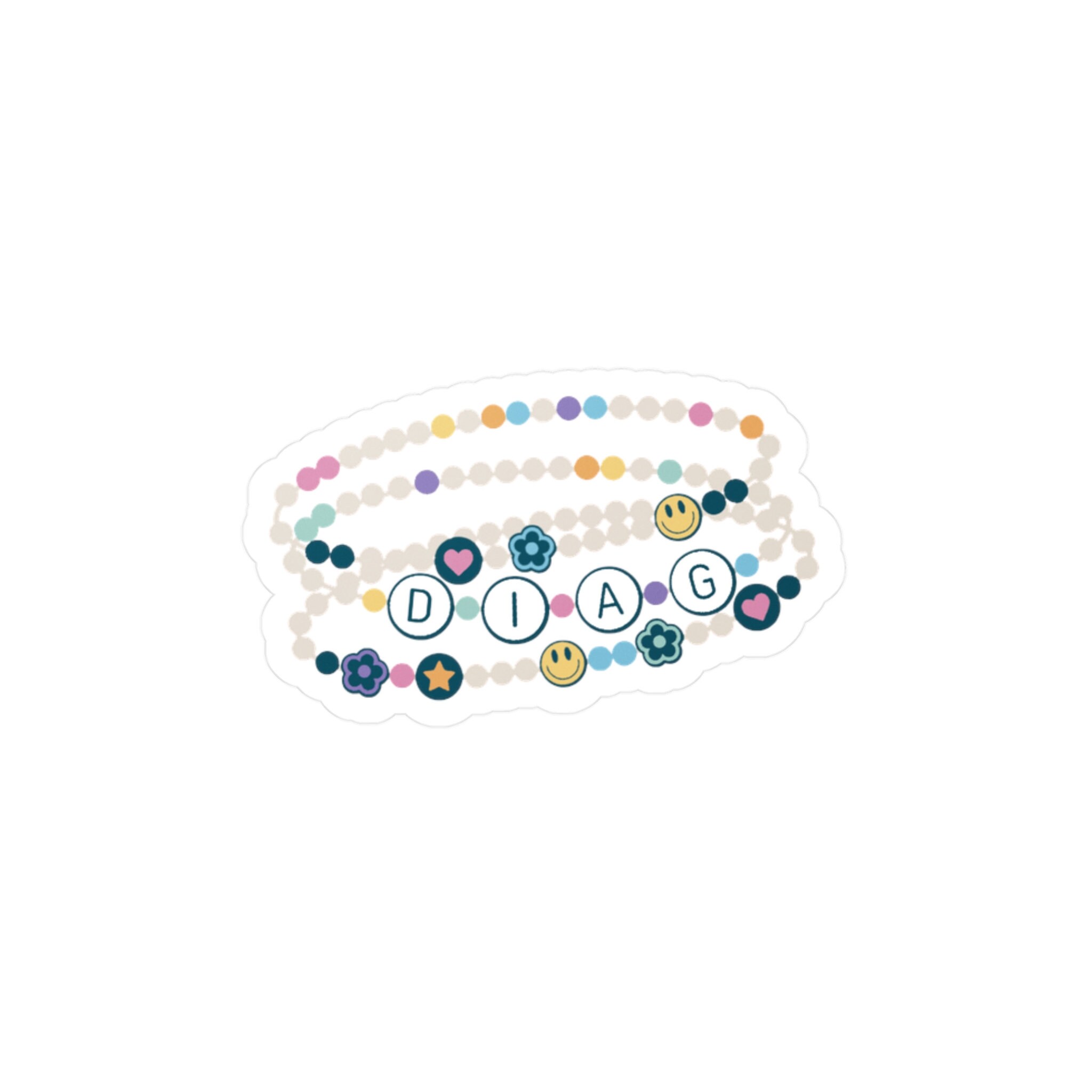 Friendship Bracelet Diag Vinyl Decal - Etsy