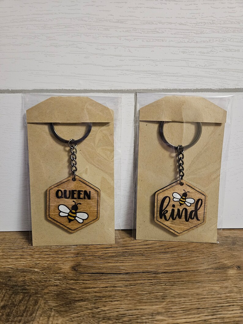 Motivational Bee Keychains - Etsy