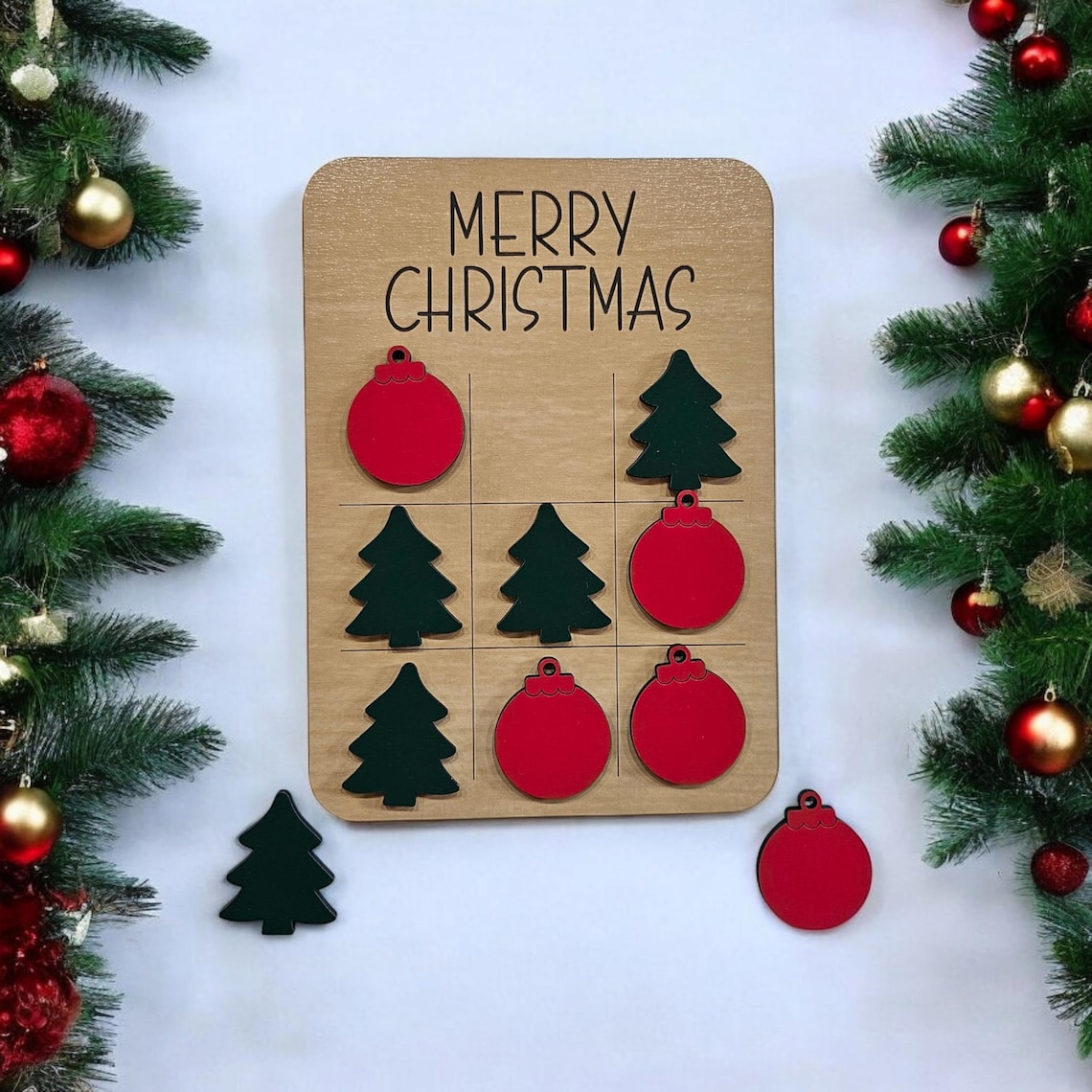 Christmas Tic-tac-toe - Etsy