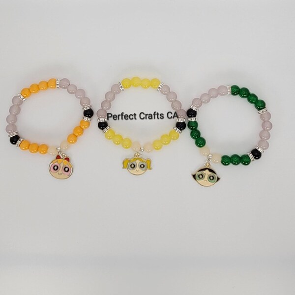 Powerpuff Girls Bracelets - Etsy