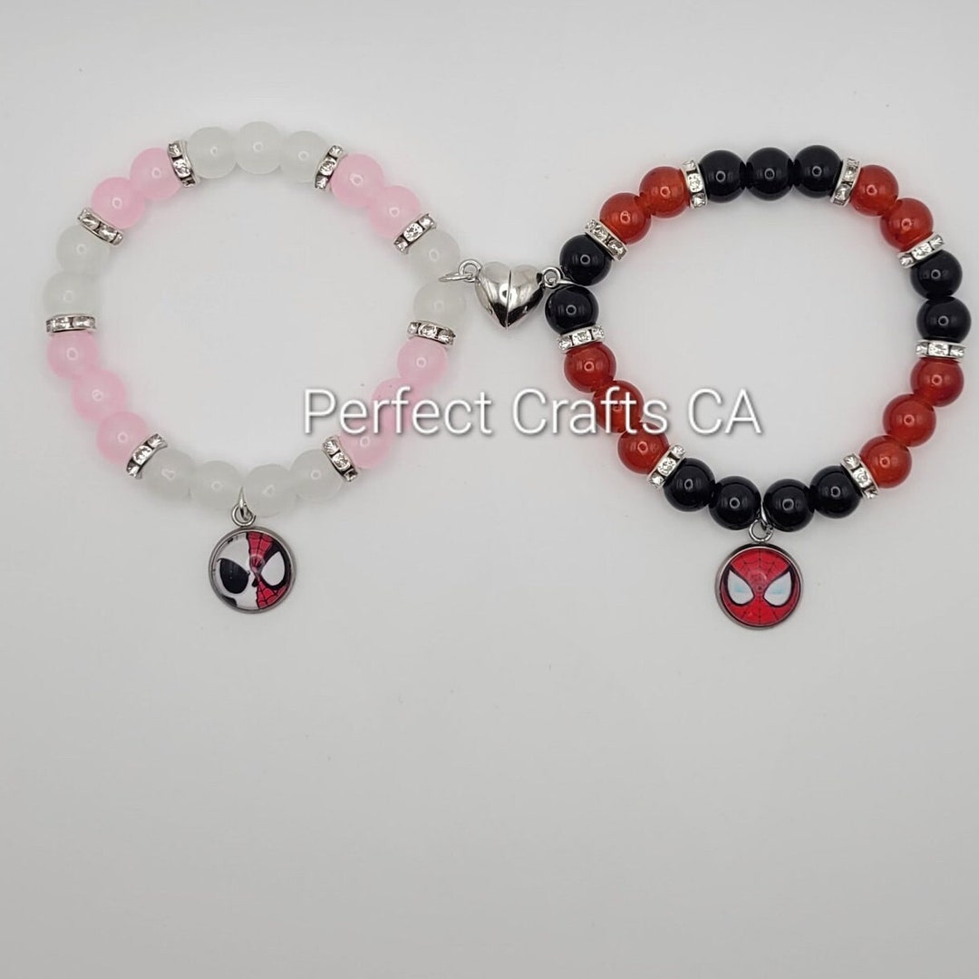Spiderman Miles Morales Bracelet & Gwen Stacy Set of Two Matching ...