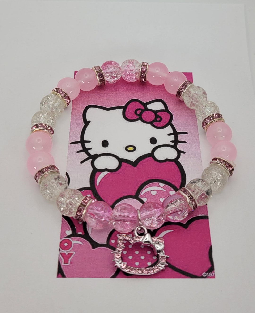 Hello Kitty Bracelet Beaded - Etsy