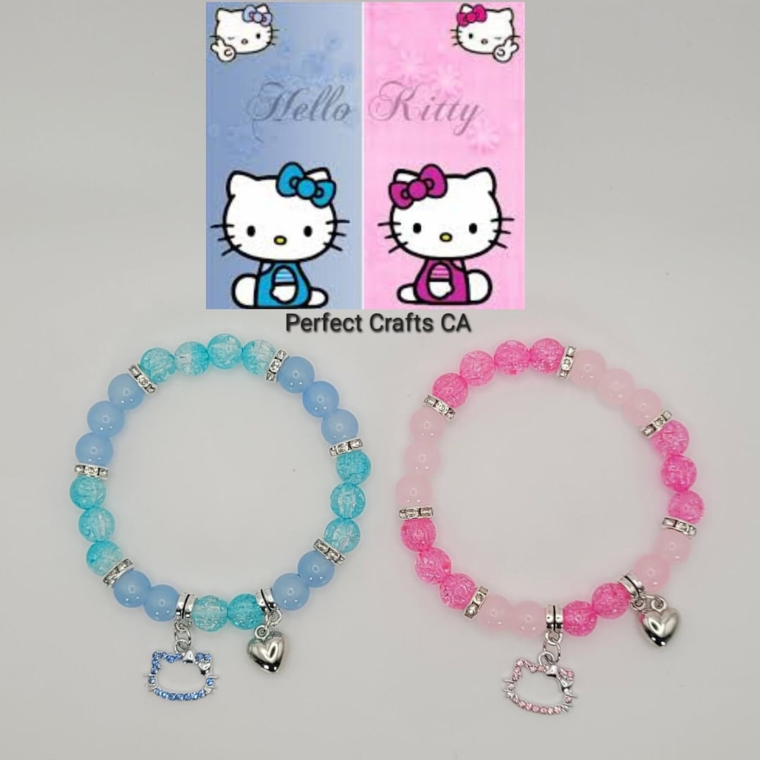 Hello Kitty Beaded Matching Bracelet - Etsy