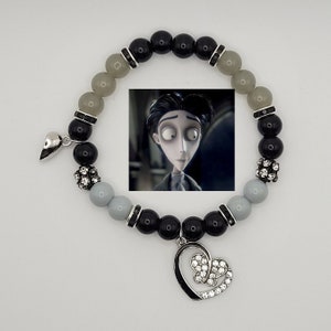 Corpse Bride Set of Two Matching Couple Bracelets, Victor and Emily ...