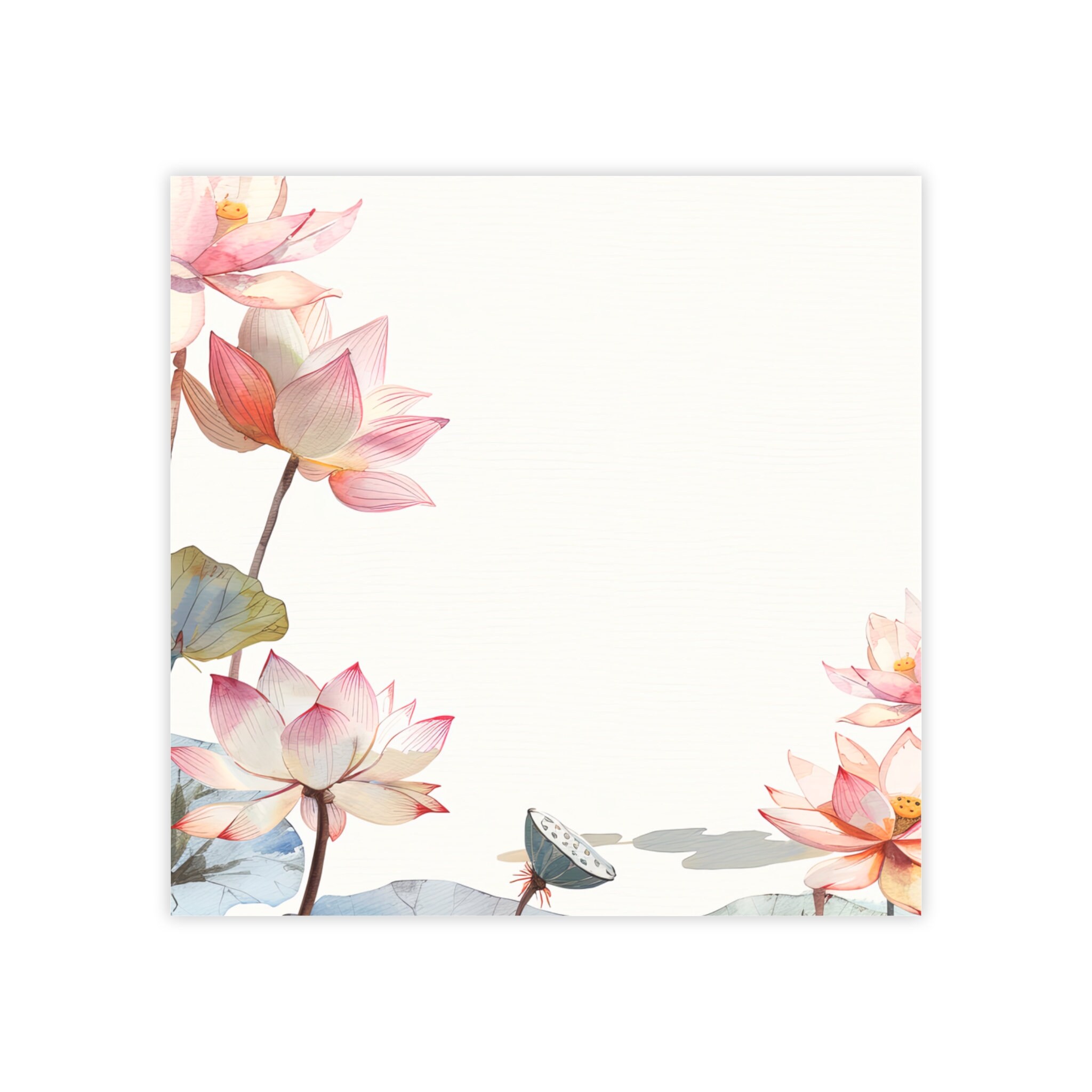 Pink Lotus Post-it® Note Pads - Designer - Lotus Flowers, Floral ...