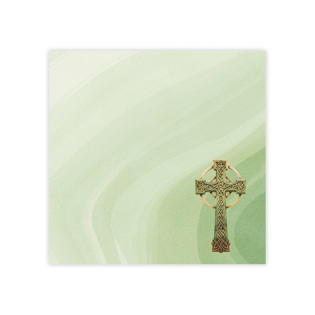 Celtic Cross Post-it® Note Pad - Designer - Watercolor Sticky Notes ...