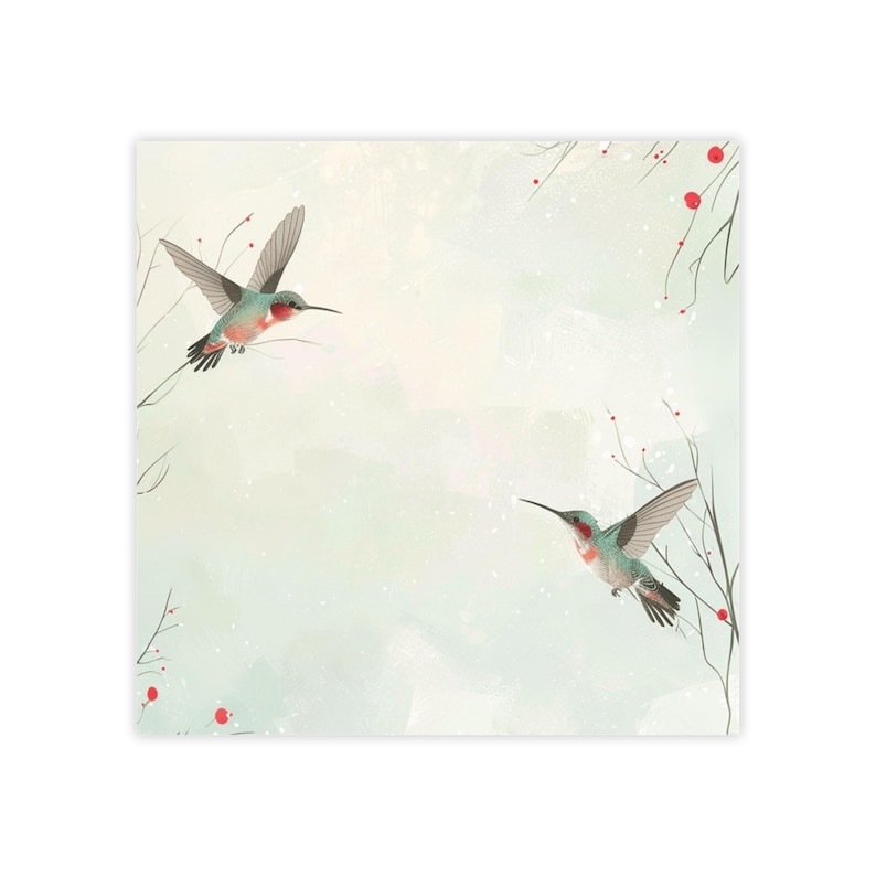 Hummingbirds Post-it® Note Pads - Designer - Flying Avian Pair ...