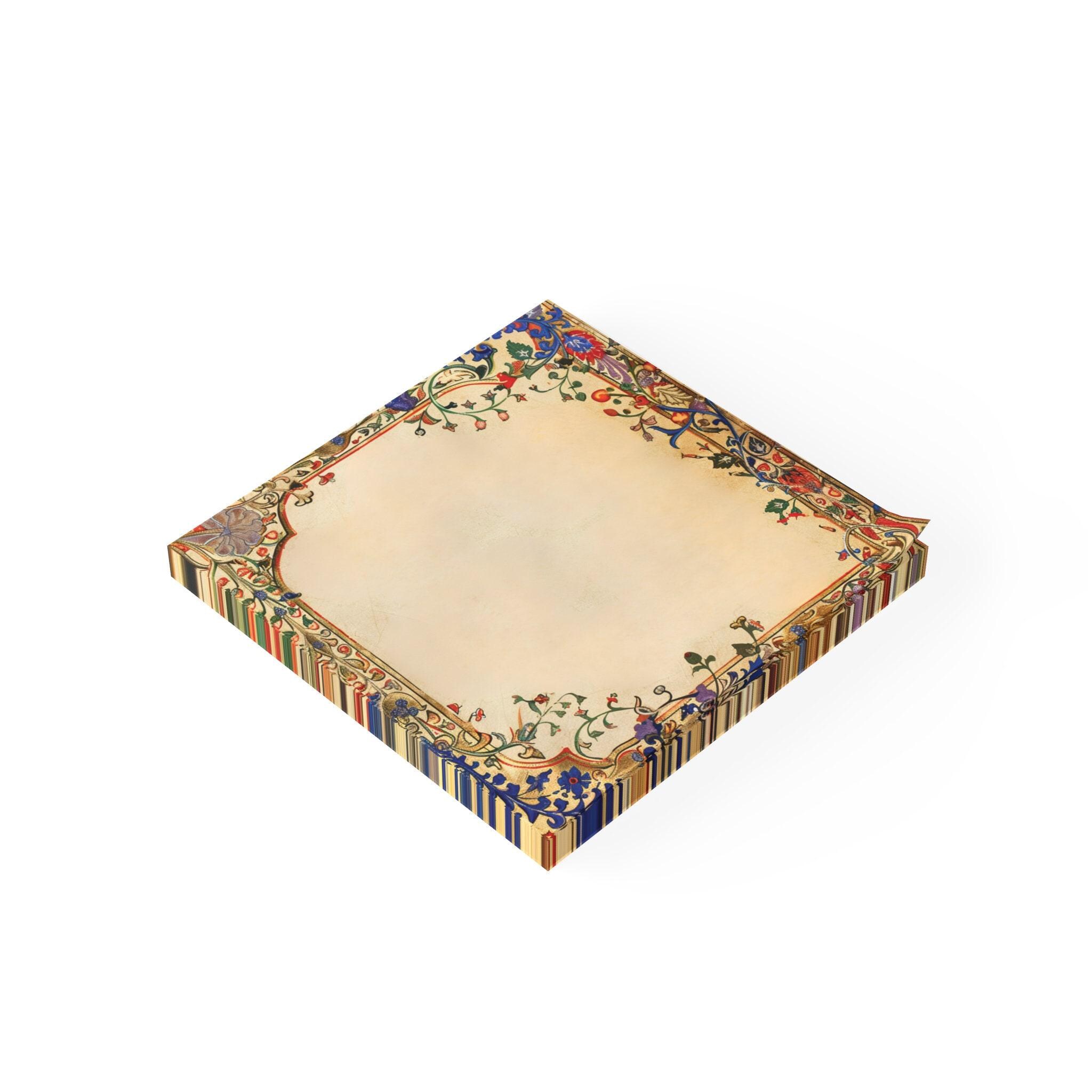 Medieval Garden Post-it® Note Pads - Designer - Illuminated Parchment ...