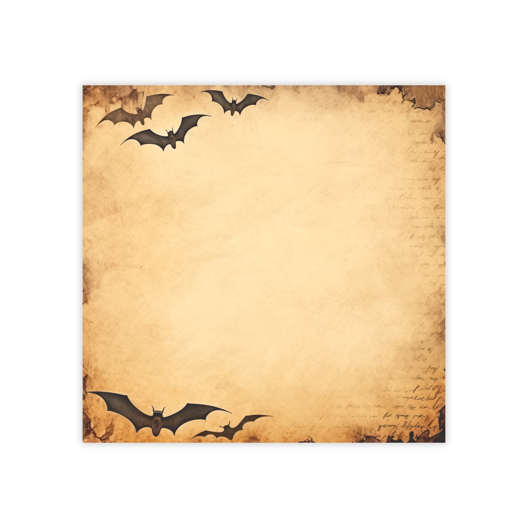 Bats Post-it® Note Pads - Designer - Spooky Bat Sticky Notes, Antique ...