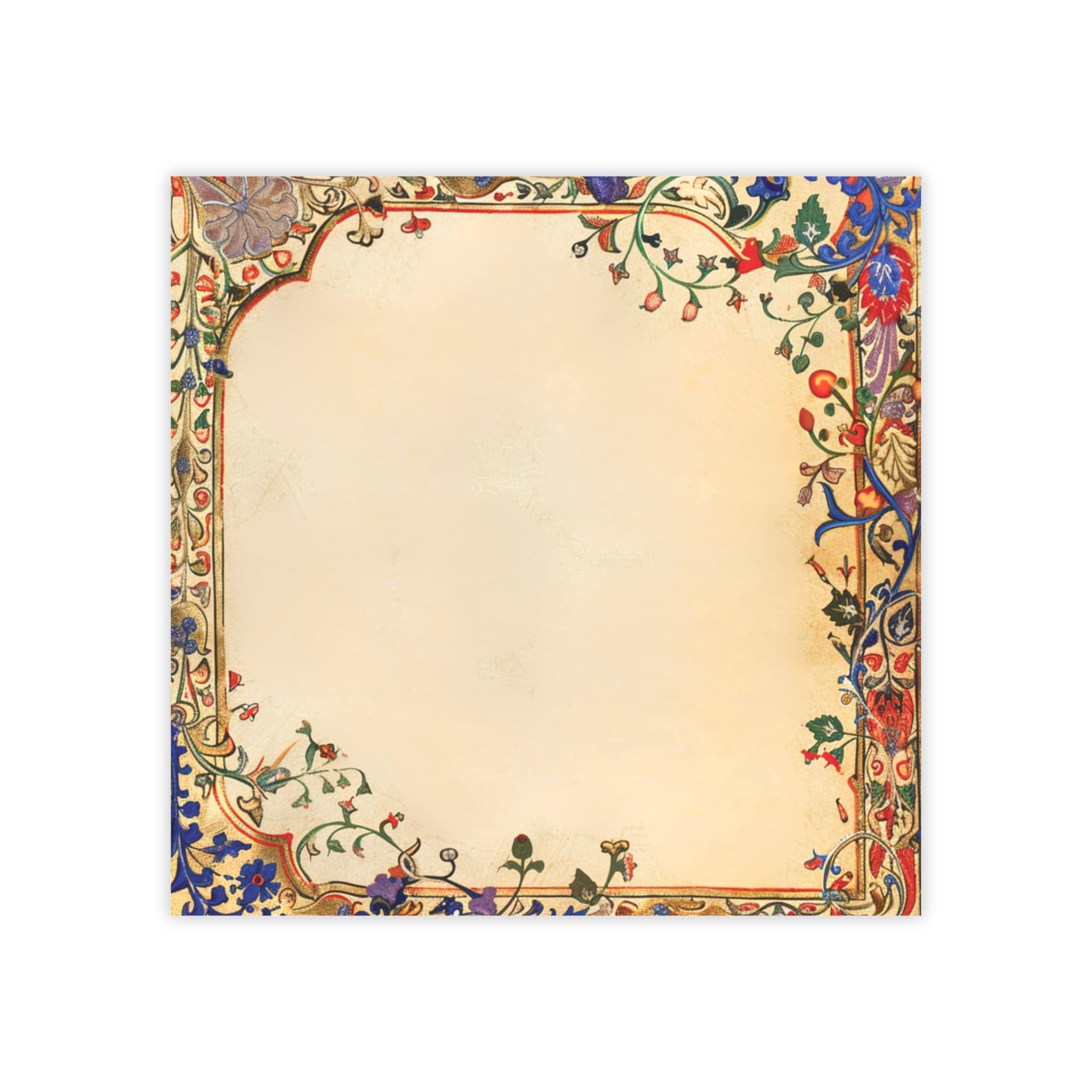 Medieval Garden Post-it® Note Pads - Designer - Illuminated Parchment ...