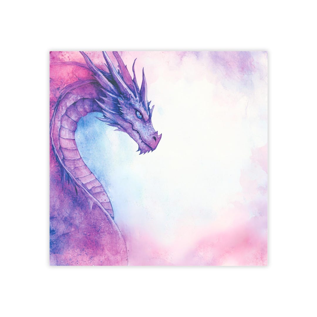 Purple Pink Dragon Post-it® Note Pad - Designer - Drake Wyvern Wyrm ...