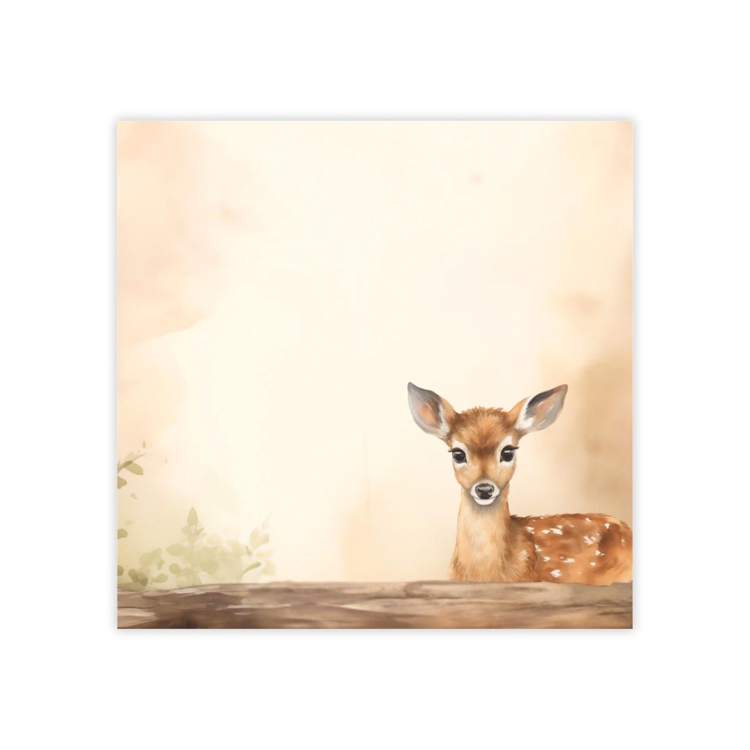 Woodland Fawn Post-it® Note Pads - Designer - Rustic Log, Magic ...