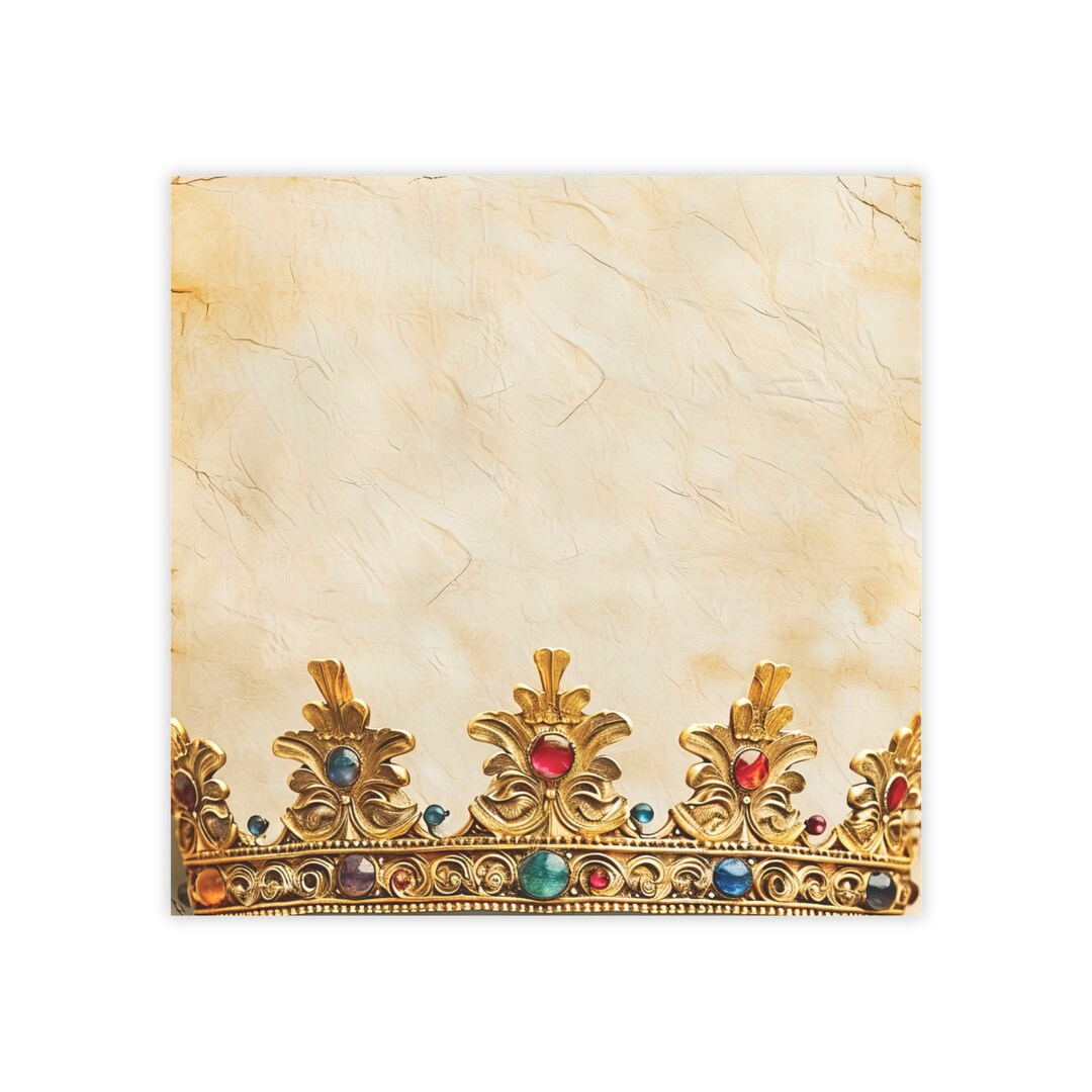 Crown Post-it® Note Pads - Designer - Royalty, Regal Jewels Medieval ...