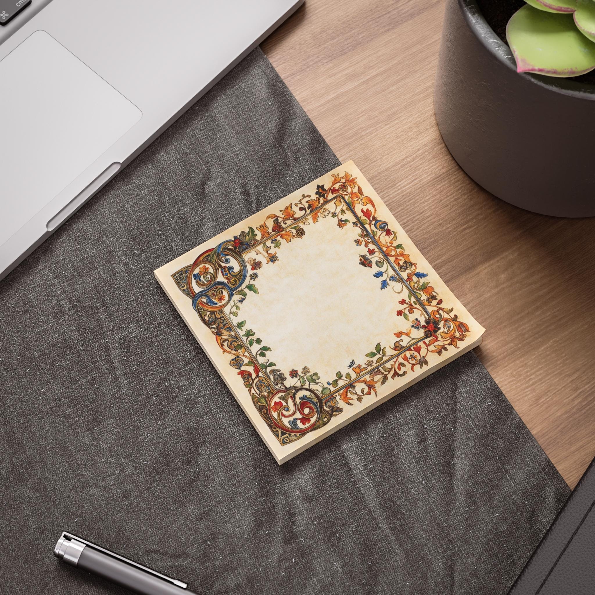 Medieval Manuscript Post-it® Note Pads - Designer - Illuminated ...