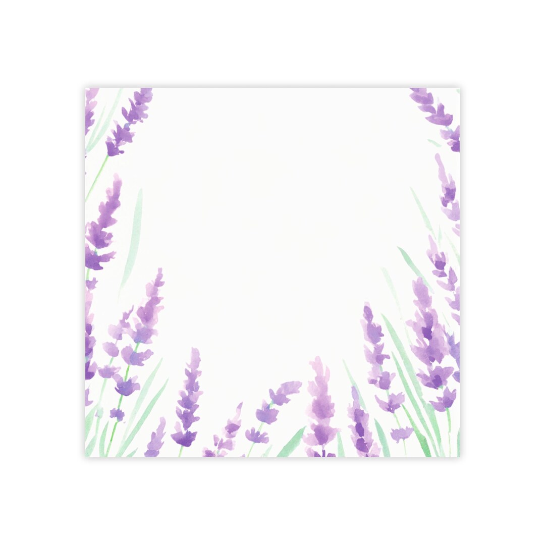 Lavender Post-it® Note Pads - Designer - Lavender Floral Sprays, Purple ...