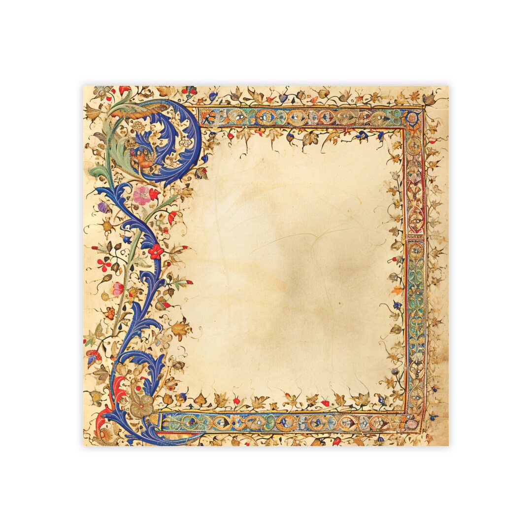 Medieval Post-it® Note Pads Designer Sticky Notes, Gift for Medievalist ...