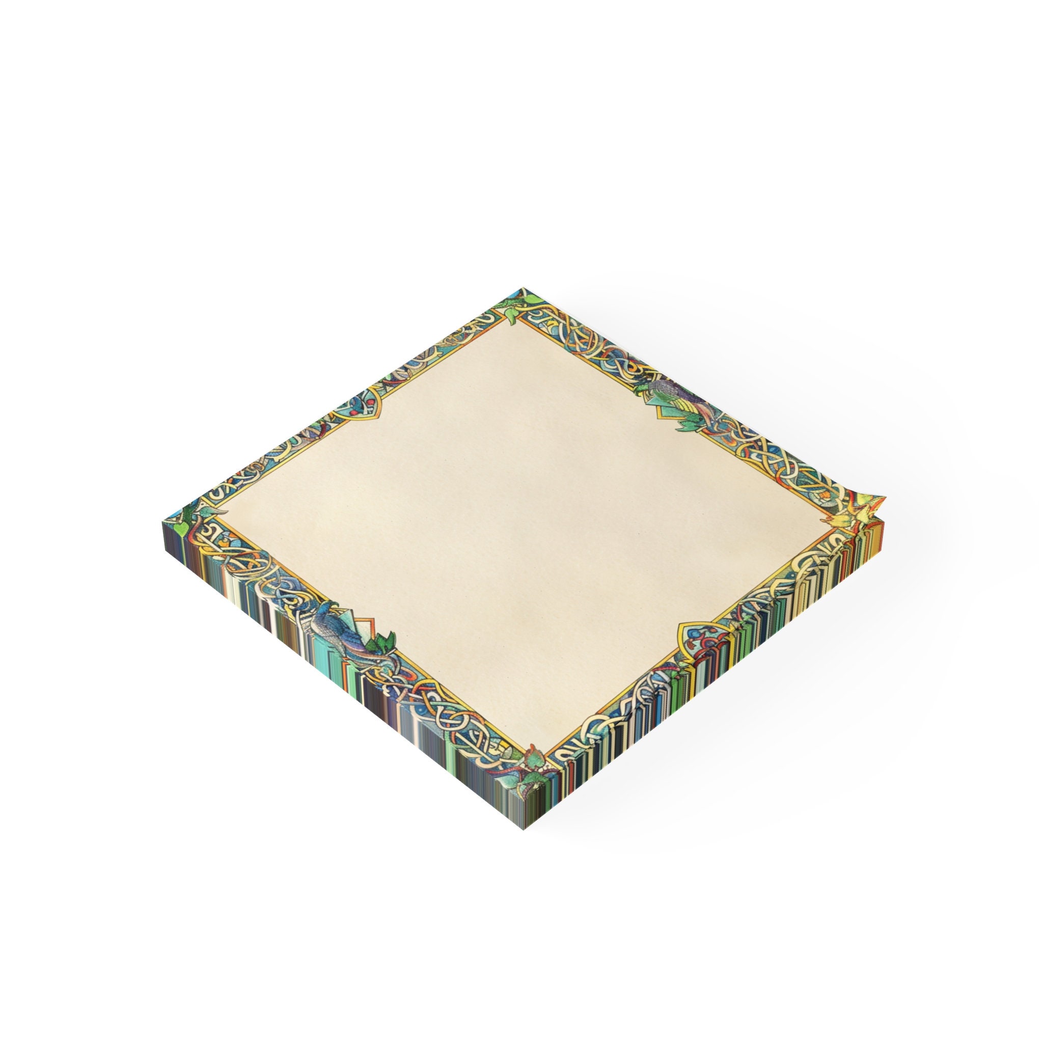Celtic Medieval Post-it® Note Pads - Designer - Illuminated Vellum Look ...