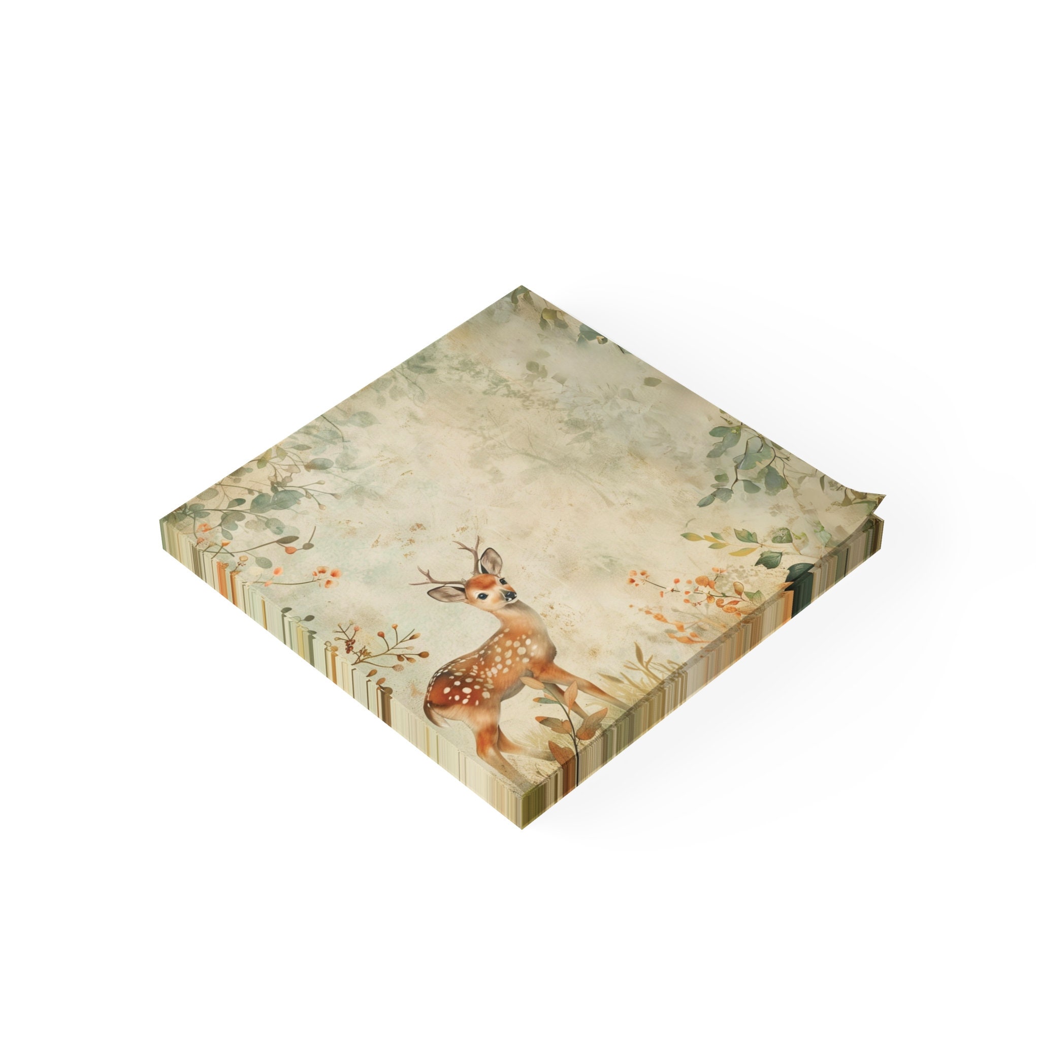 Fairy Fawn Post-it® Note Pads Designer Rustic Woods, Magic Wildlife ...
