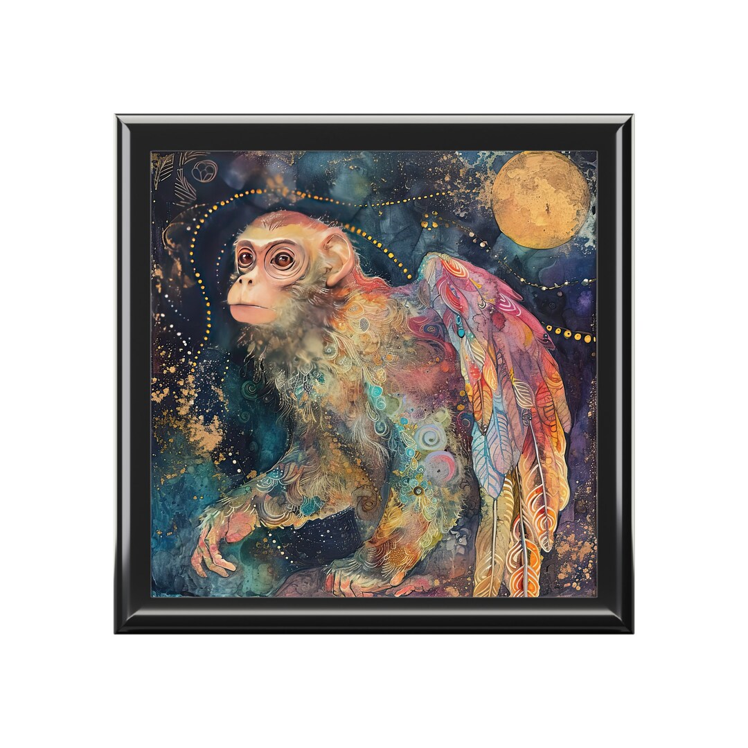 Flying Monkey Keepsake Box, Versatile Hold Your Cards, Collectibles, Crystals, Mementos, Gift ...