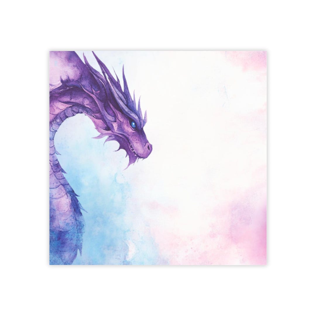 Purple Dragon Post-it® Note Pad - Designer - Drake, Wyvern, Wyrm ...