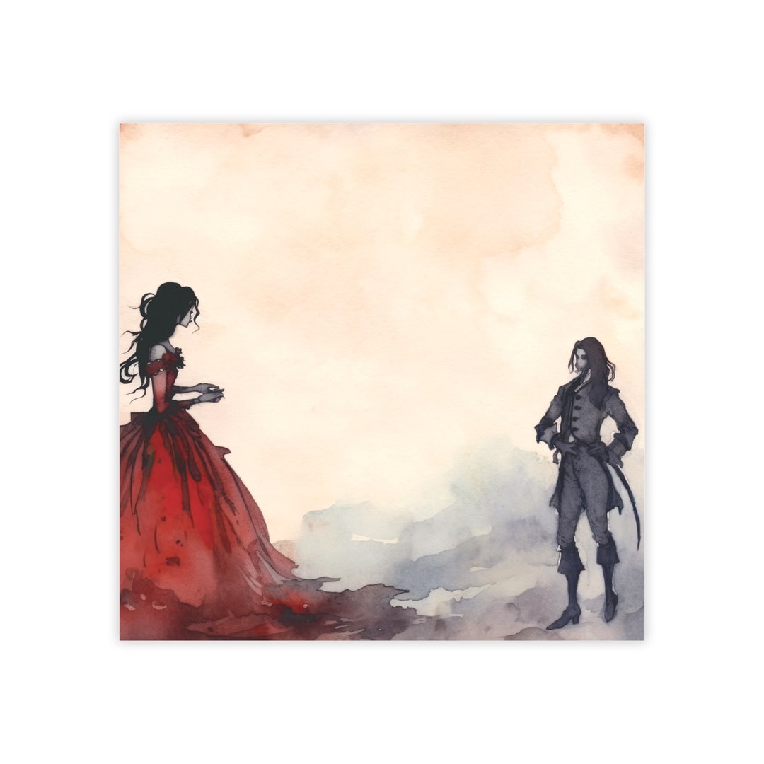 Lady in Red Post-it® Note Pads Designer Goth, Gothic Romance, Gentleman ...