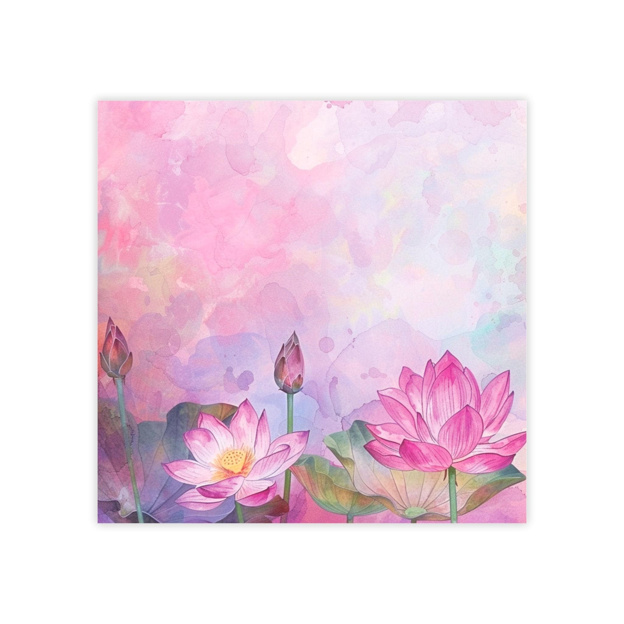 Lotus Lovely Post-it® Note Pads - Designer - Pink Pond Flowers Artistic ...