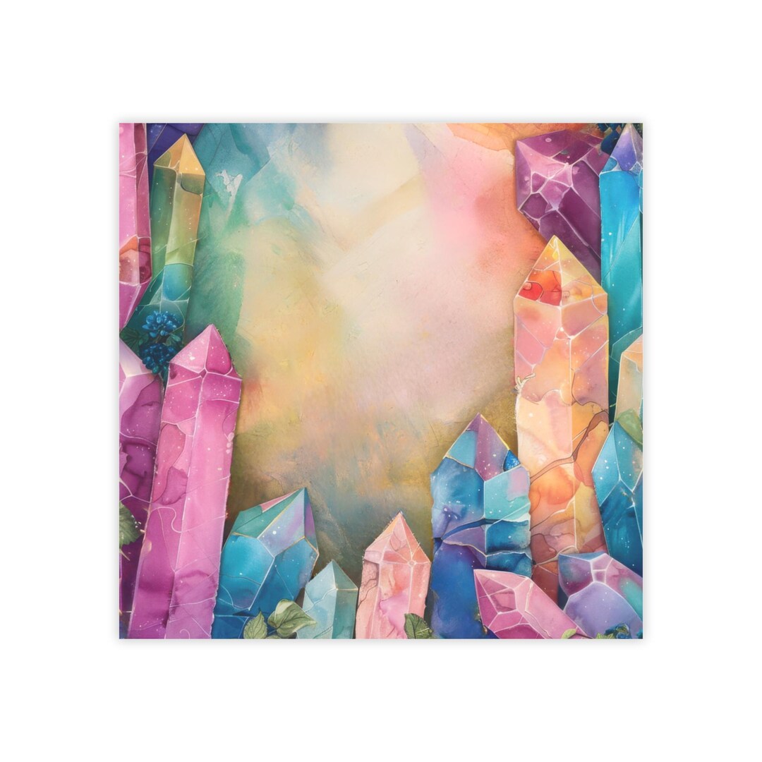 Crystal Cavern Post-it® Note Pads - Designer - Colored Crystals ...