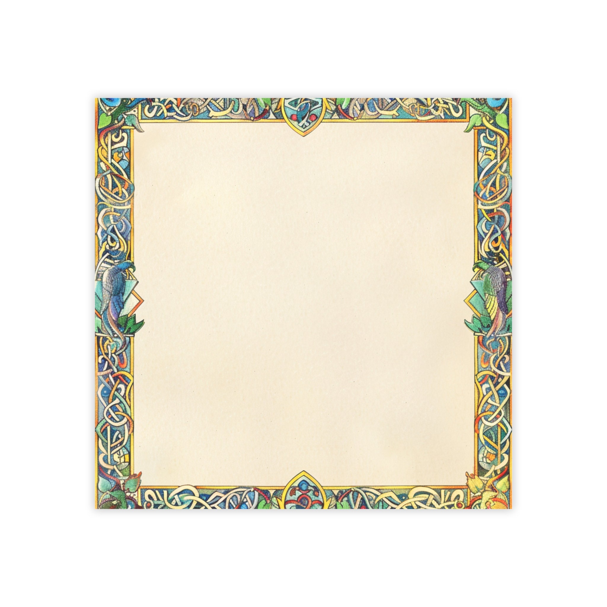 Celtic Medieval Post-it® Note Pads - Designer - Illuminated Vellum Look ...