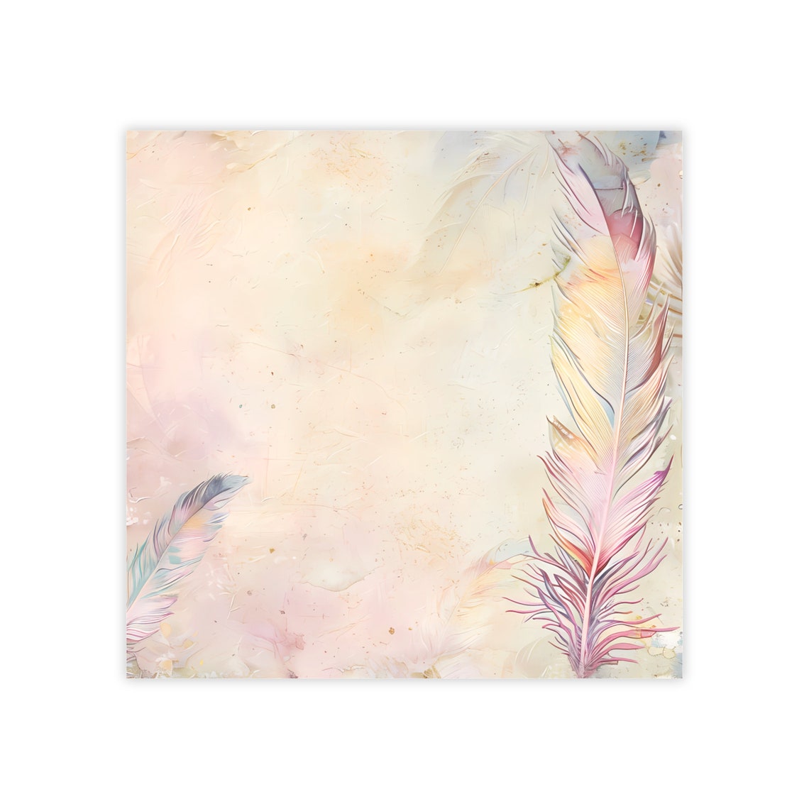 Spring Feathers Post-it® Note Pads Designer Watercolor Pastel, Sticky ...