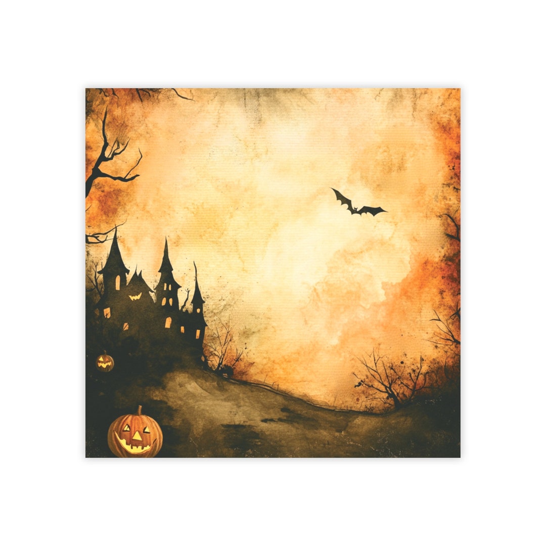 Haunted House Post-it® Note Pads - Spooky Scary Sticky Notes, Jack O ...