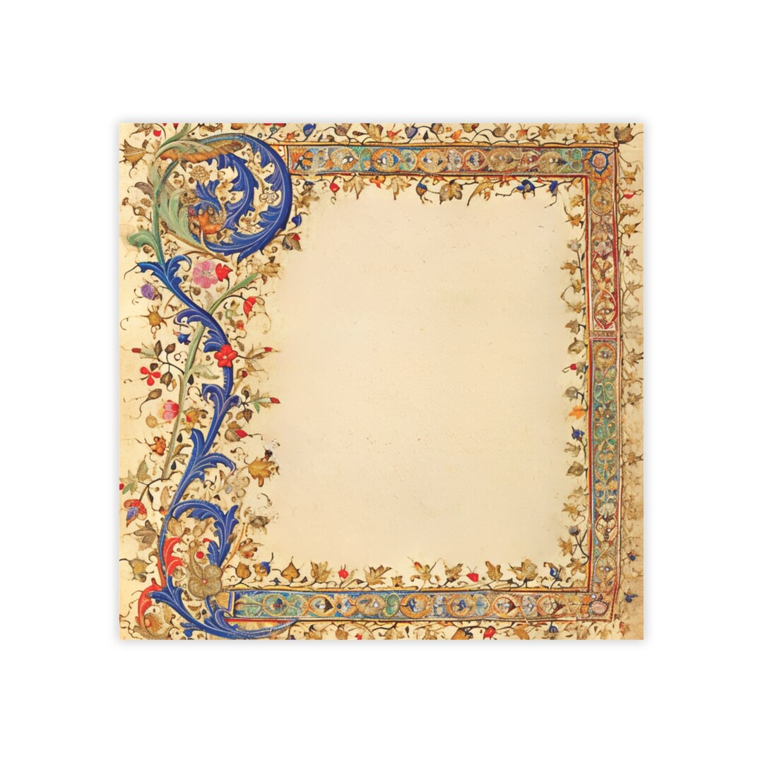 Medieval Post-it® Note Pads - Designer - Illuminated Manuscript ...