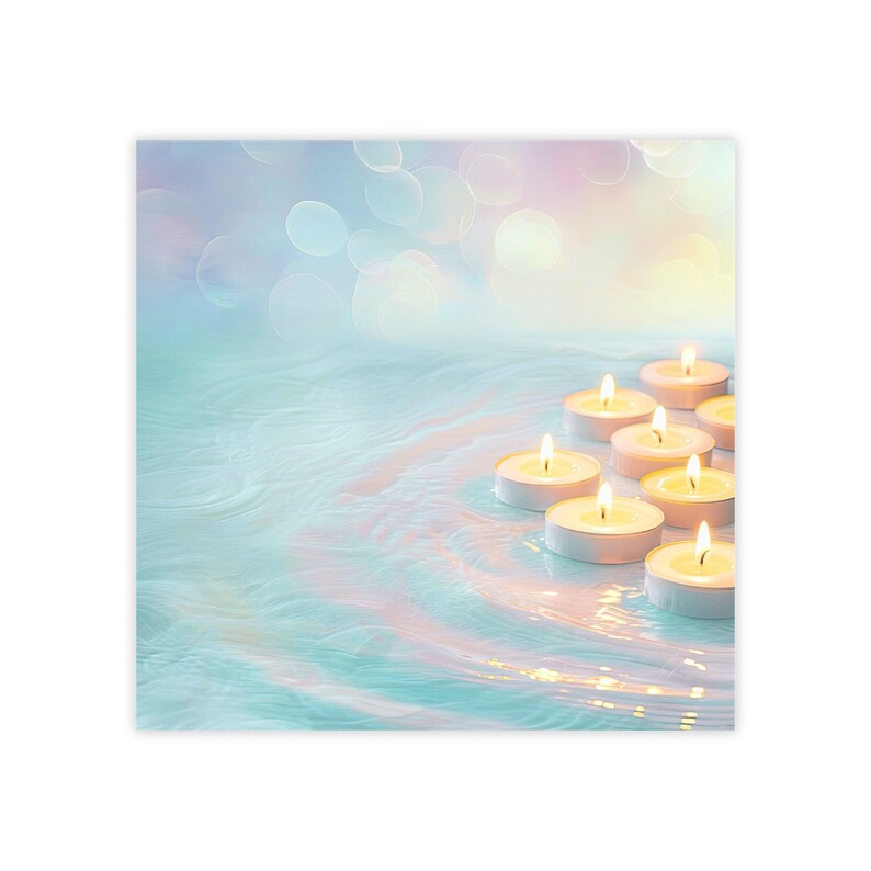 Floating Candles Post-it® Note Pad - Designer - Meditation Serenity ...