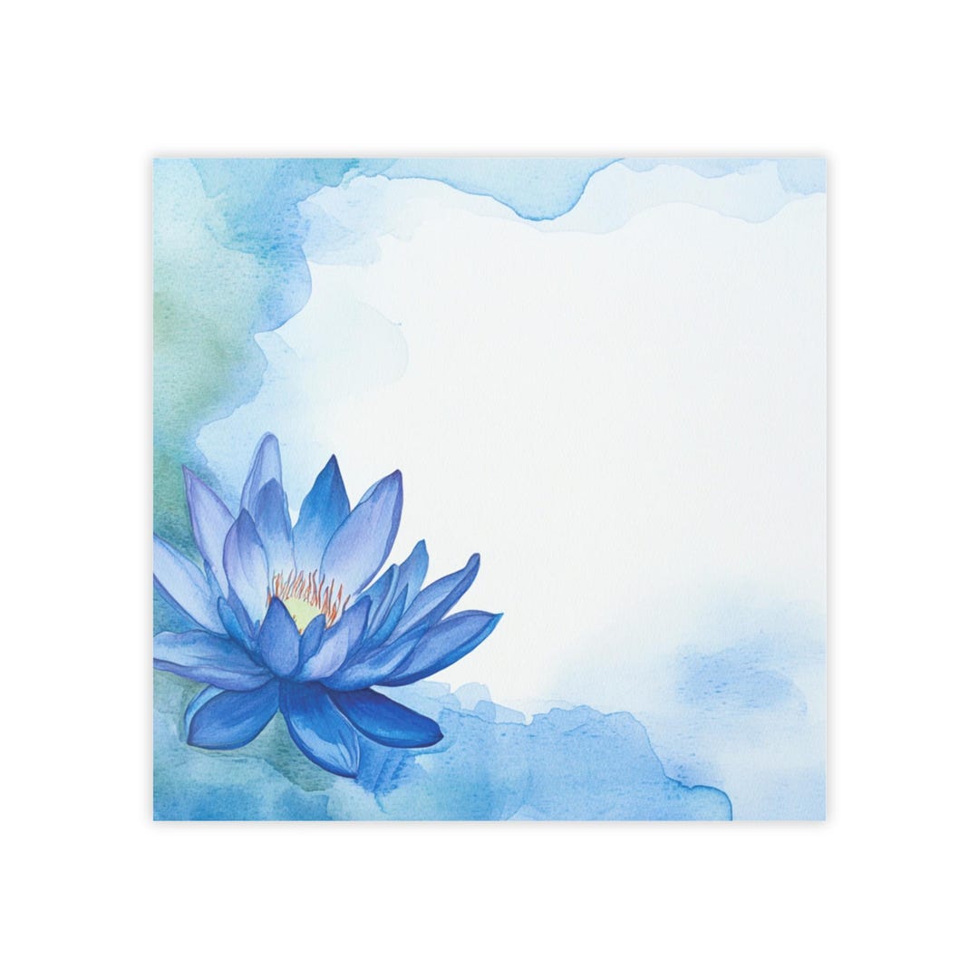 Blue Lotus Post-it® Note Pads - Designer - Lotus Flowers, Floral ...