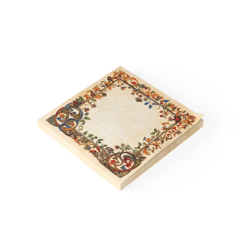 Medieval Manuscript Post-it® Note Pads - Designer - Illuminated ...