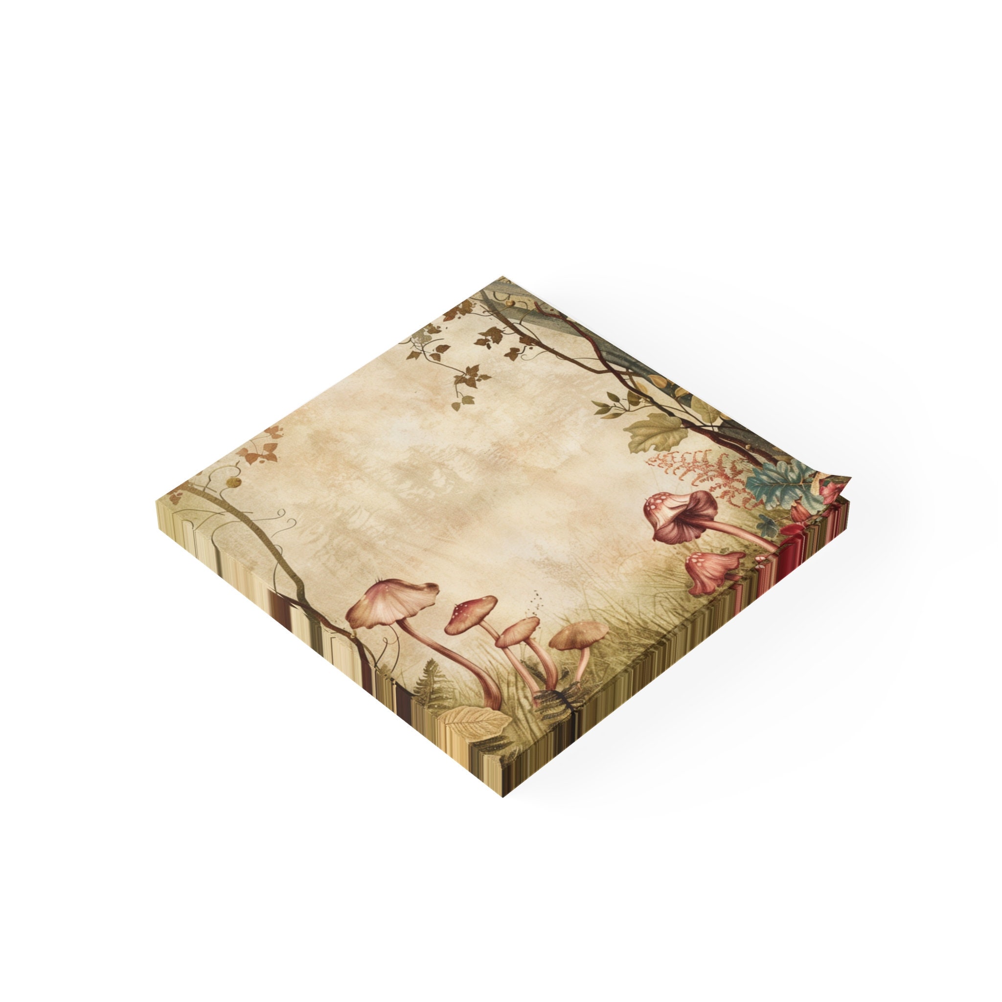Forest Fungi Post-it® Note Pads Designer Rustic Woods, Mycelium ...