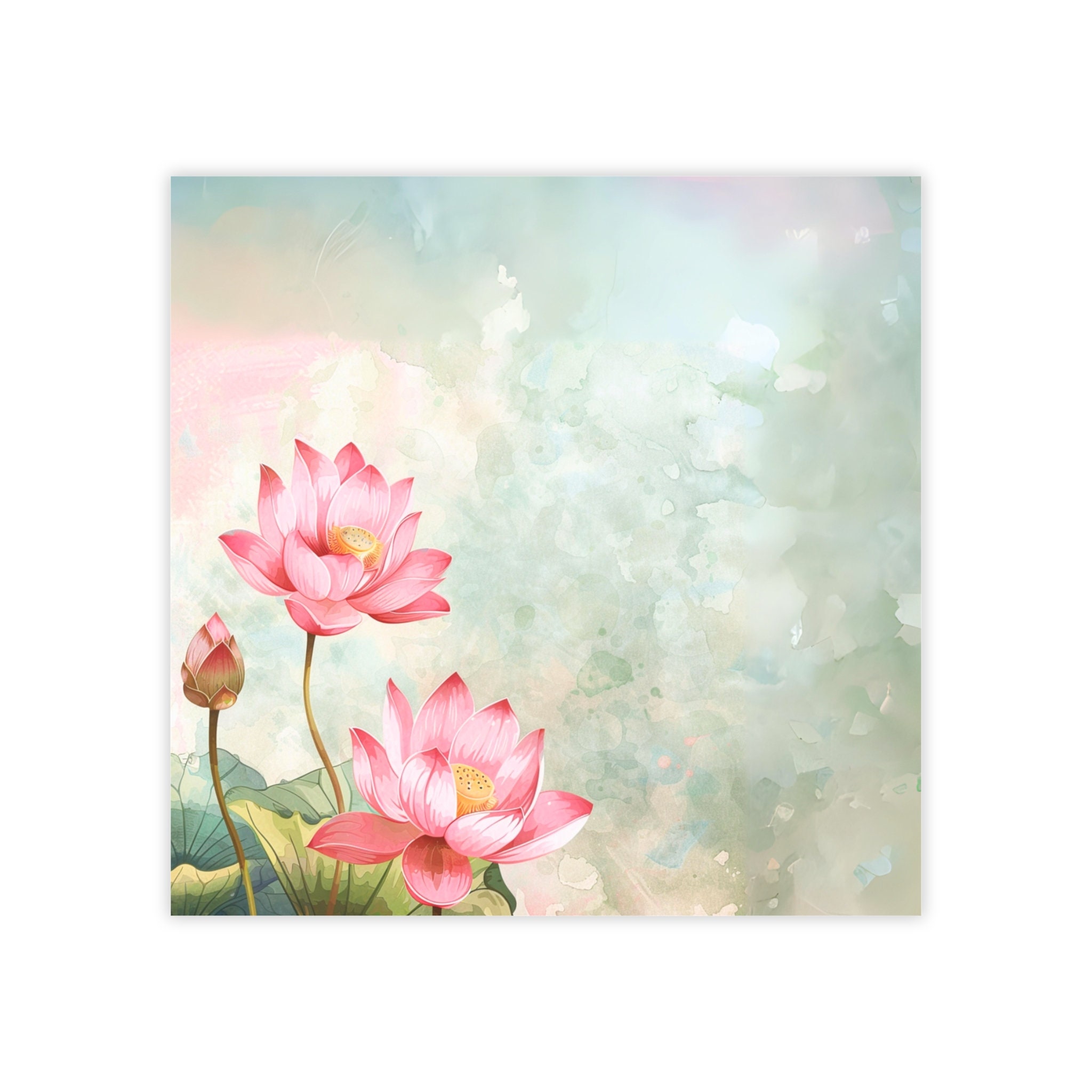 Lotus in Light Post-it® Note Pads - Designer - Pink Pond Flowers ...