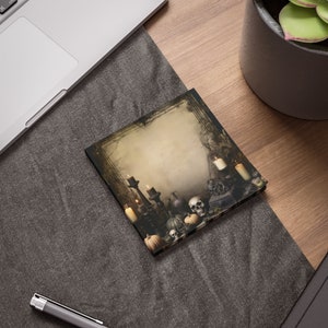 Cobwebs and Candles Post-it® Note Pads - Spooky Scary Sticky Notes ...