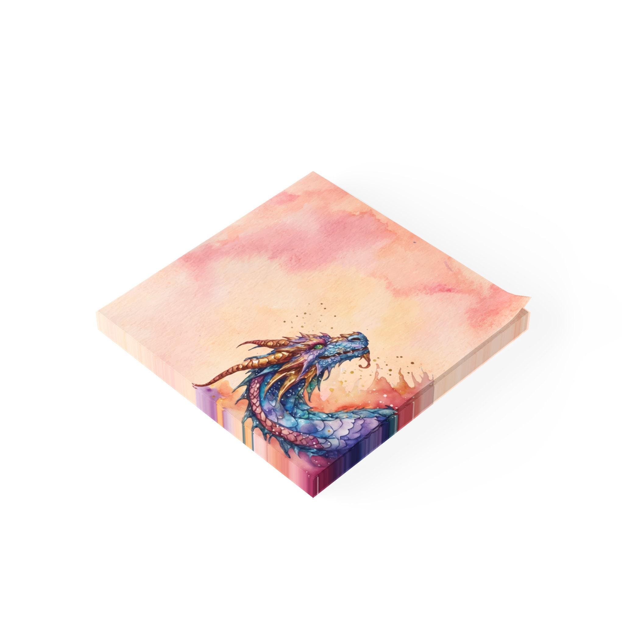 Flame Dragon Post-it® Note Pads - Designer - Fiery Flaming, Blue Orange ...