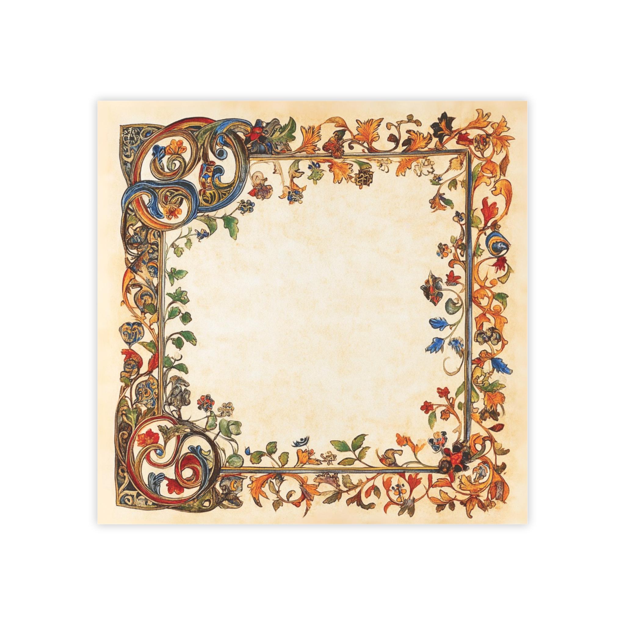 Medieval Manuscript Post-it® Note Pads - Designer - Illuminated ...