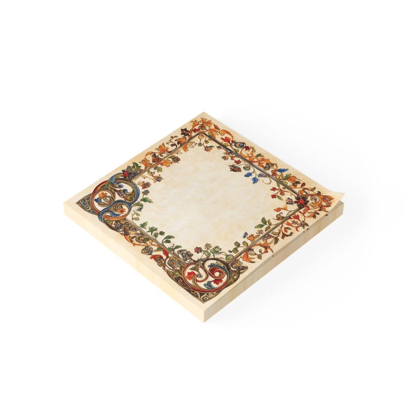 Medieval Manuscript Post-it® Note Pads - Designer - Illuminated ...