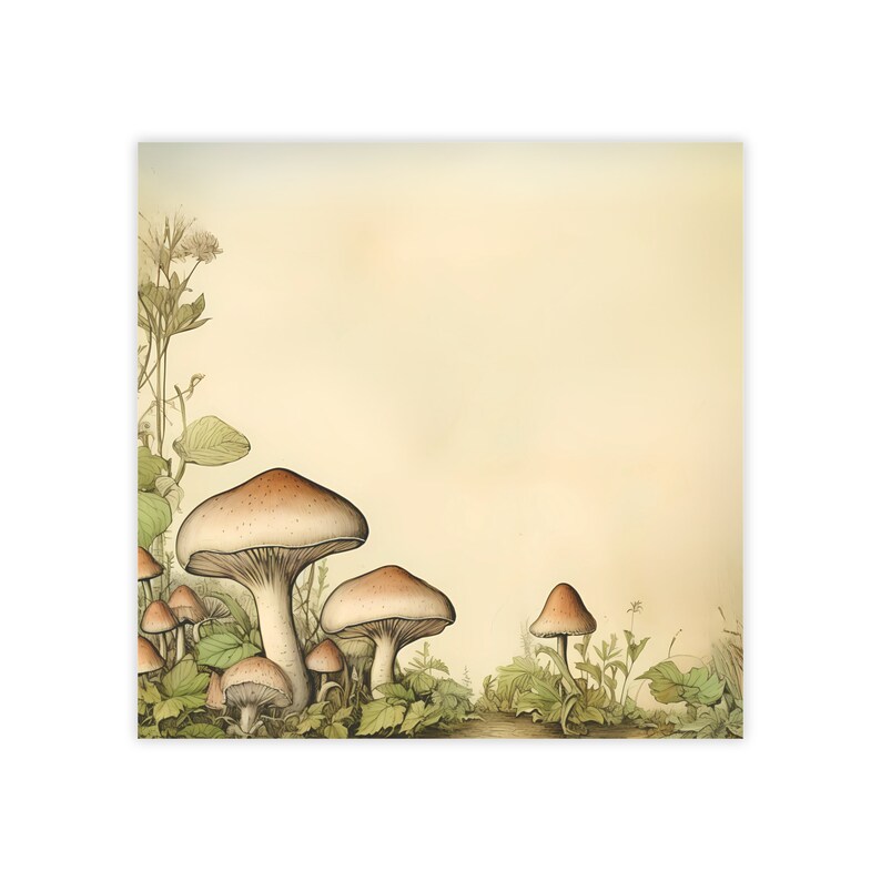 Forest Mushrooms Post-it® Note Pads - Designer - Watercolor Sticky ...