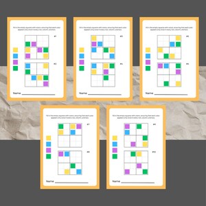 Printable Color Sudoku Puzzles – Fun 4x4 Logic Puzzles for Early ...