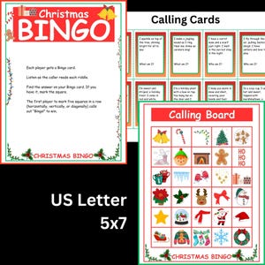 Christmas Bingo Riddle Cards / Printable Fun for the Holidays /PDF ...